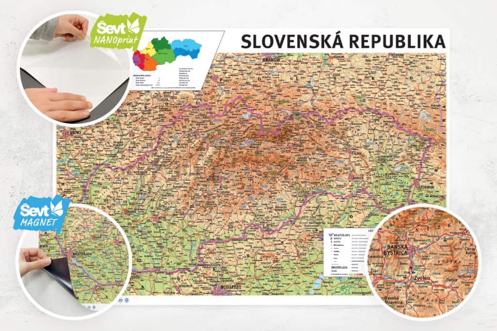 Geografické mapy Slovenska - Všetko pre školy